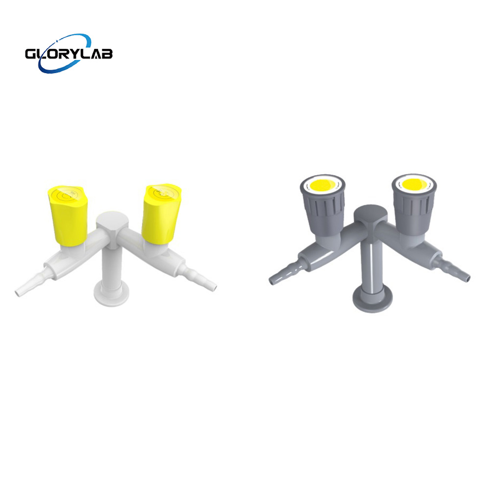 Deck Mounted Double Oulets Laboratory Gas Fitting Laboratory Cock - Buy ...